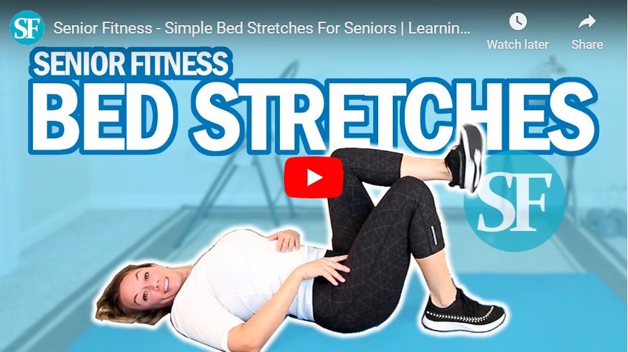 Simple Bed Stretches For Seniors | Learning Level - Senior Fitness With ...