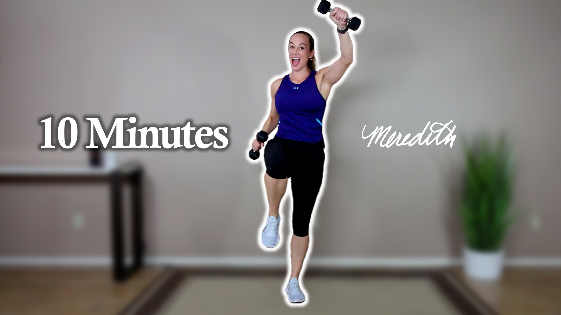 Quick 10 Minute HIIT Cardio Workout For Seniors w/ Light Dumbbells | Intermediate Level - Senior ...