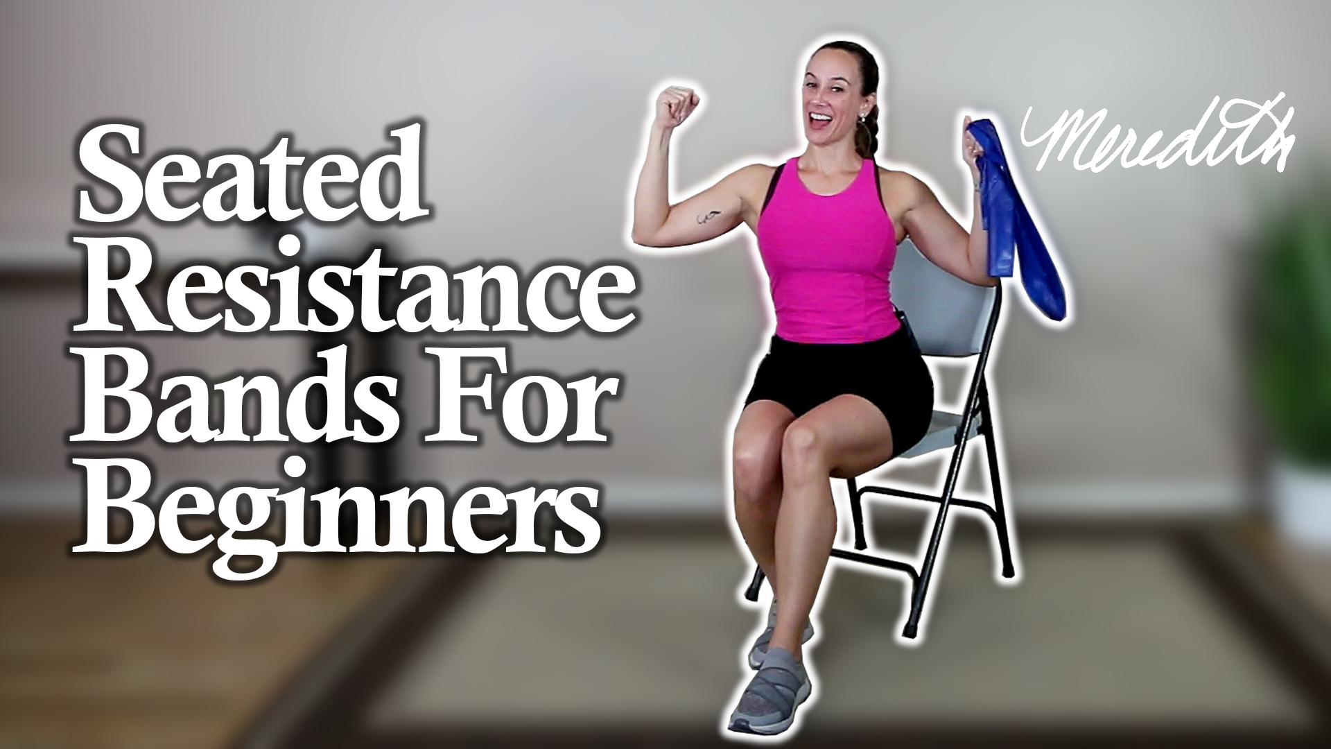 Senior Fitness | Seated Resistance Bands Workout For Beginners | Full ...