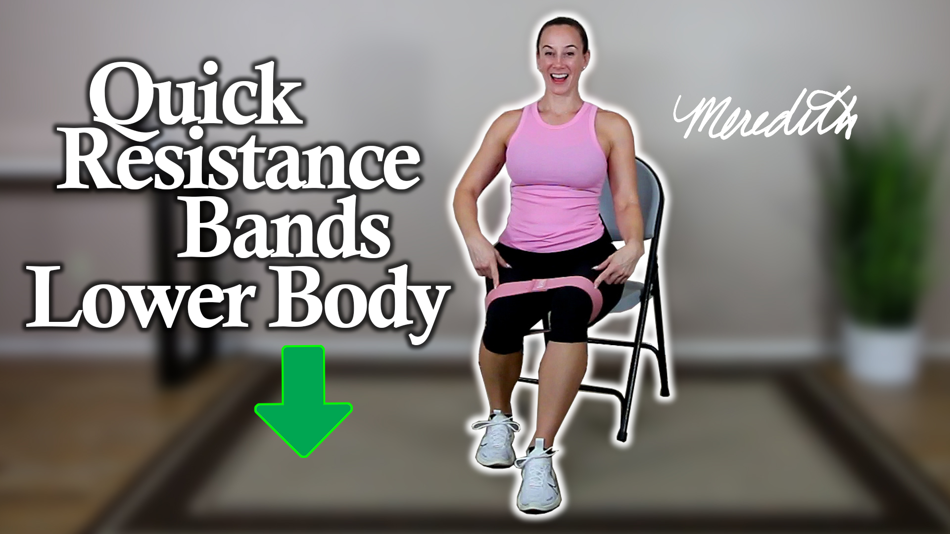 Quick Resistance Bands Workout For Seniors and Beginners | Lower Body ...