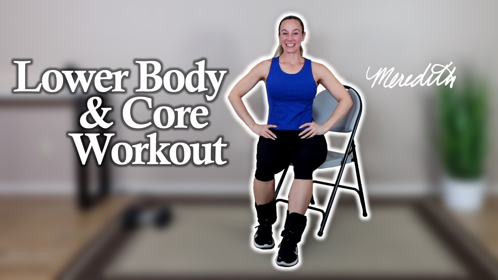 Senior Fitness Lower Body & Core Workout | All Seated | Weights Opt ...