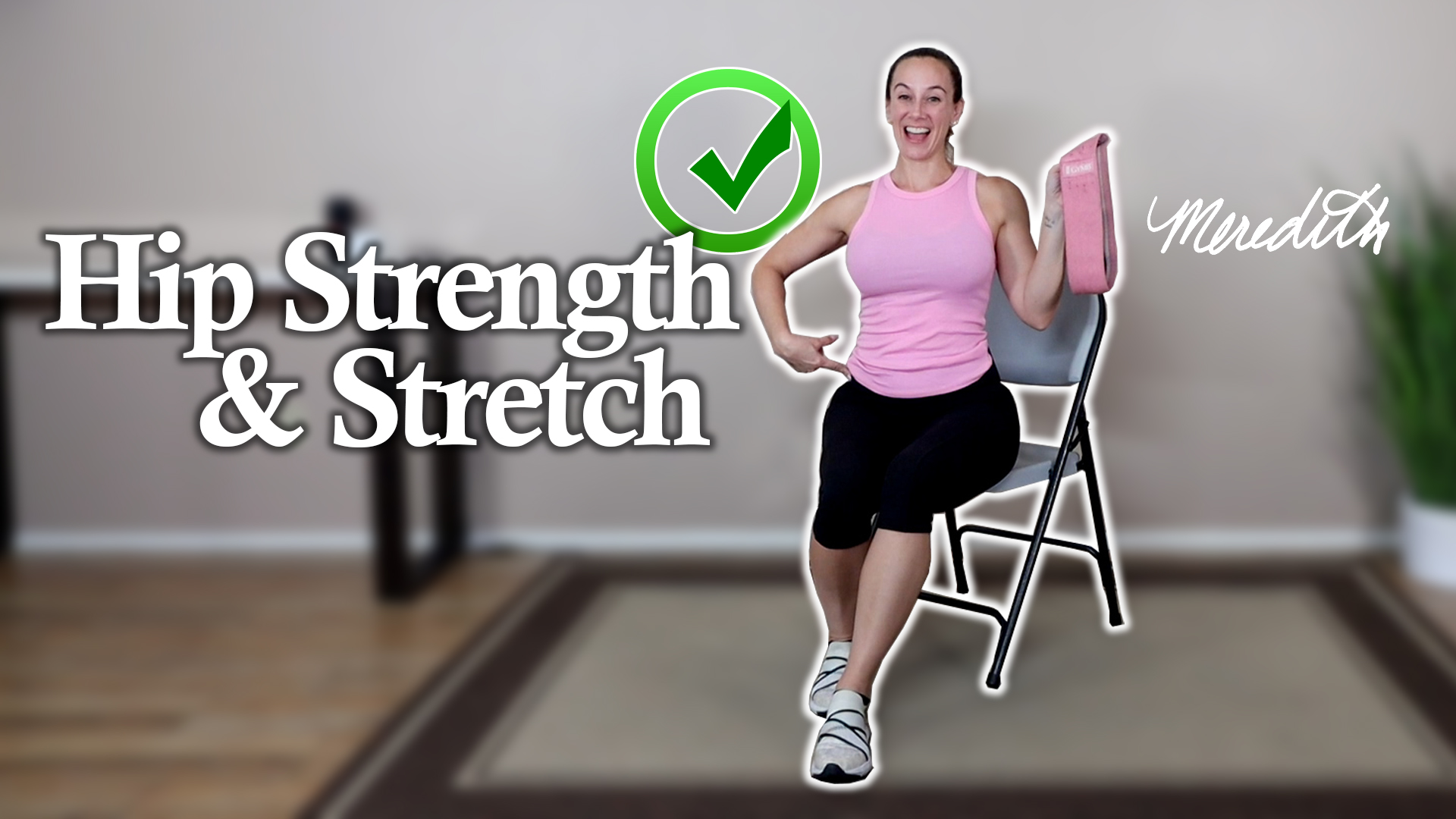 Hip Strengthening & Stretch Workout For Seniors and Beginners w/ Loop ...