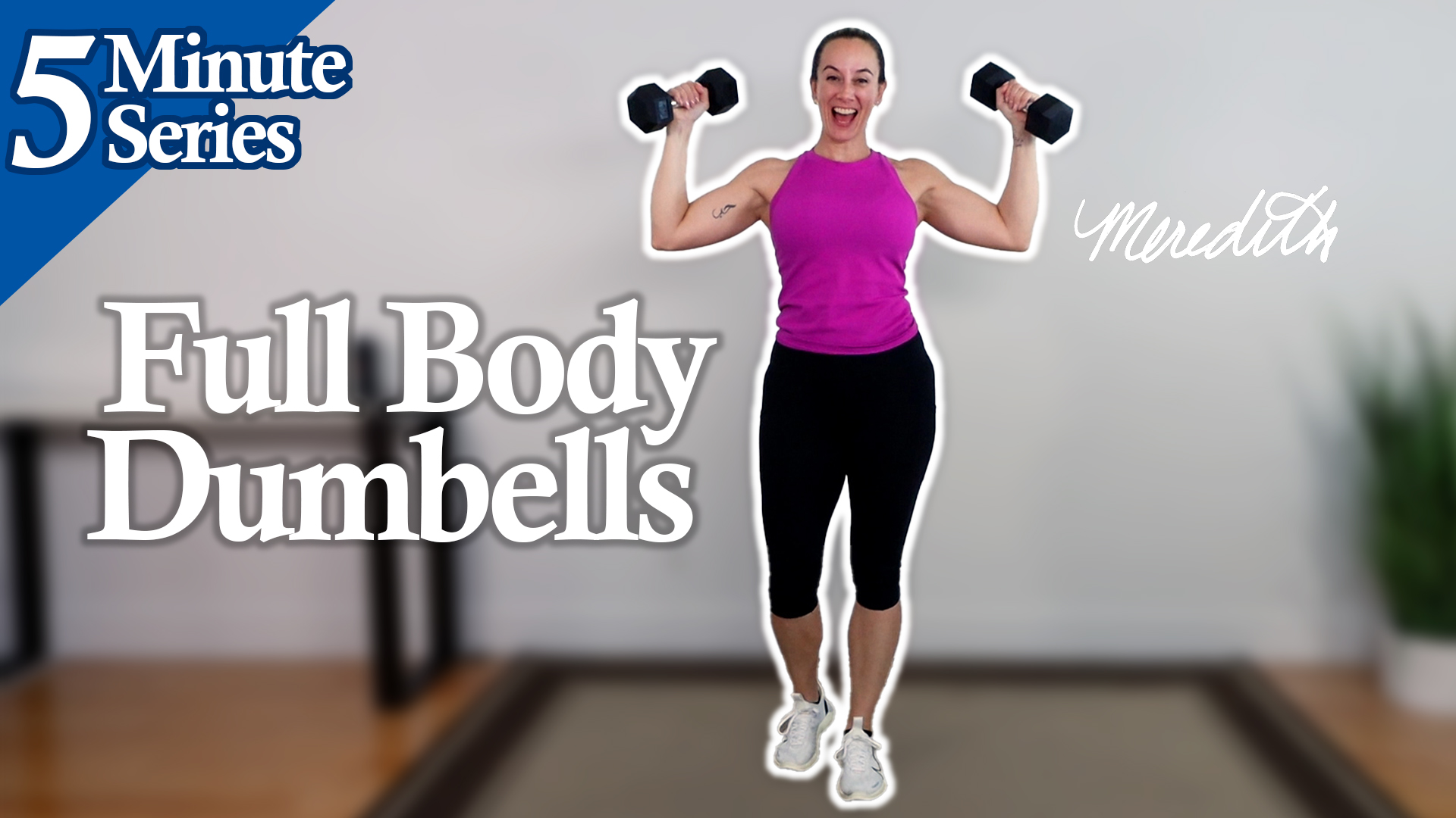 5 Minute Full Body Dumbbells Workout For Seniors | All Standing ...