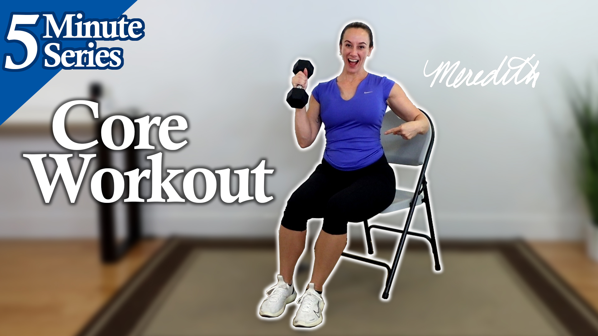5 Minute Core Workout For Seniors And Beginners Using A Single Dumbbell