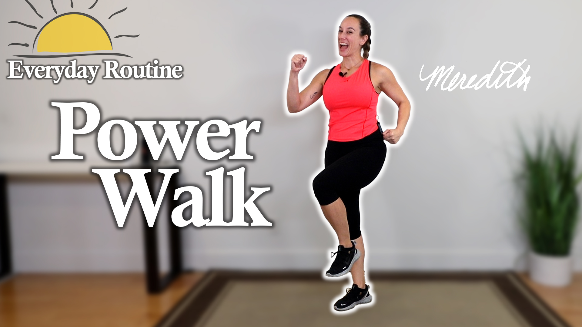 10 Min "Everyday Routine" Power Walk For Seniors | Low Impact Cardio ...